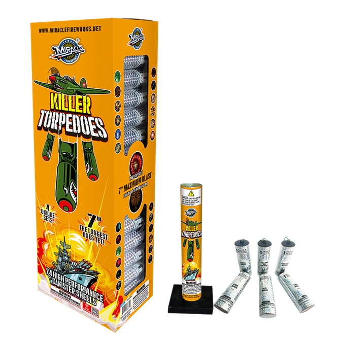7" Killer Torpedos | Crazy Cracker Fireworks