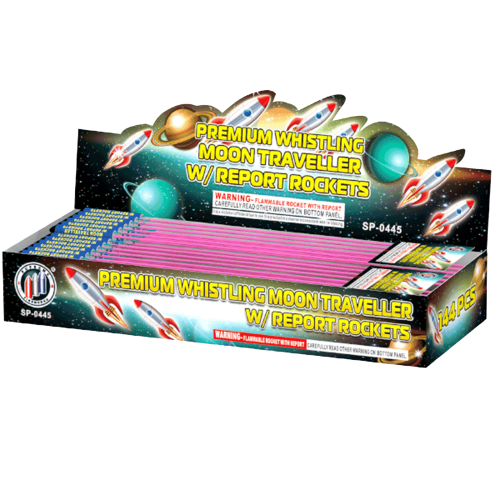 Whistling Moon Traveler w/ Report (144 pack) | Crazy Cracker Fireworks